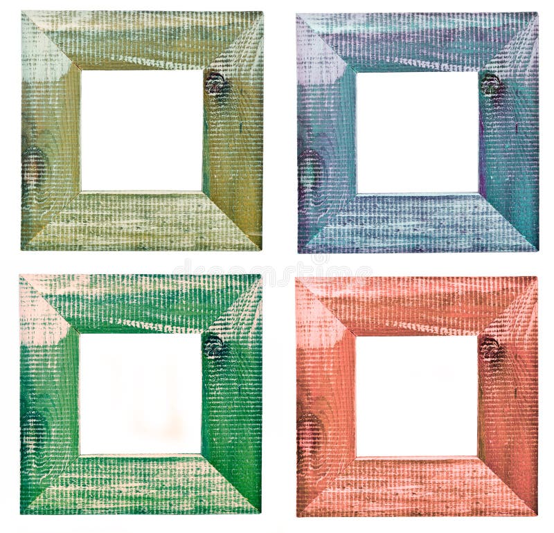 Four picture frames stock illustration. Illustration of colorful - 7107563