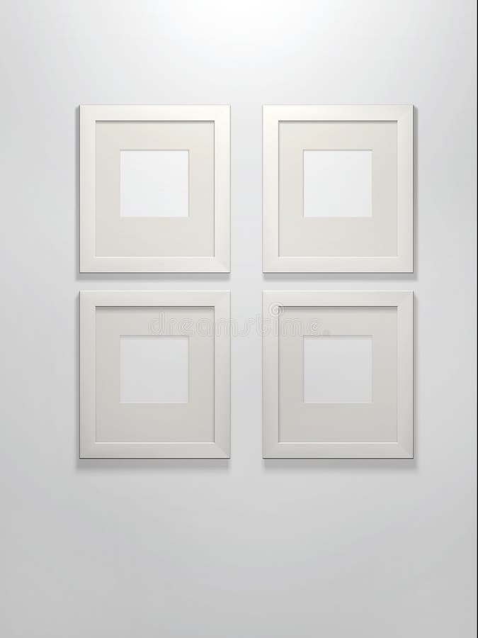 Four picture frames stock illustration. Illustration of ornamental ...