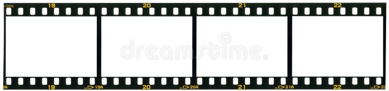 Four Pictures Film Strip Texture with Blank Space Stock Image - Image ...