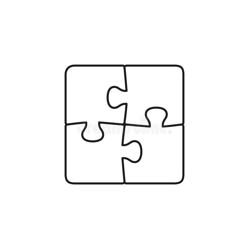 Puzzle Piece Outline Stock Illustrations – 3,865 Puzzle Piece Outline ...
