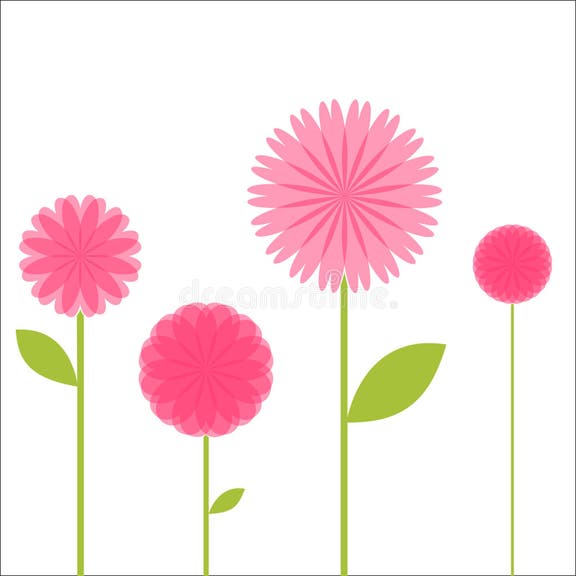 Four Flowers Stems Stock Illustrations – 794 Four Flowers Stems Stock ...