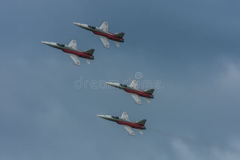 Four Planes Flying in Formation at a Air Show Editorial Photo - Image ...
