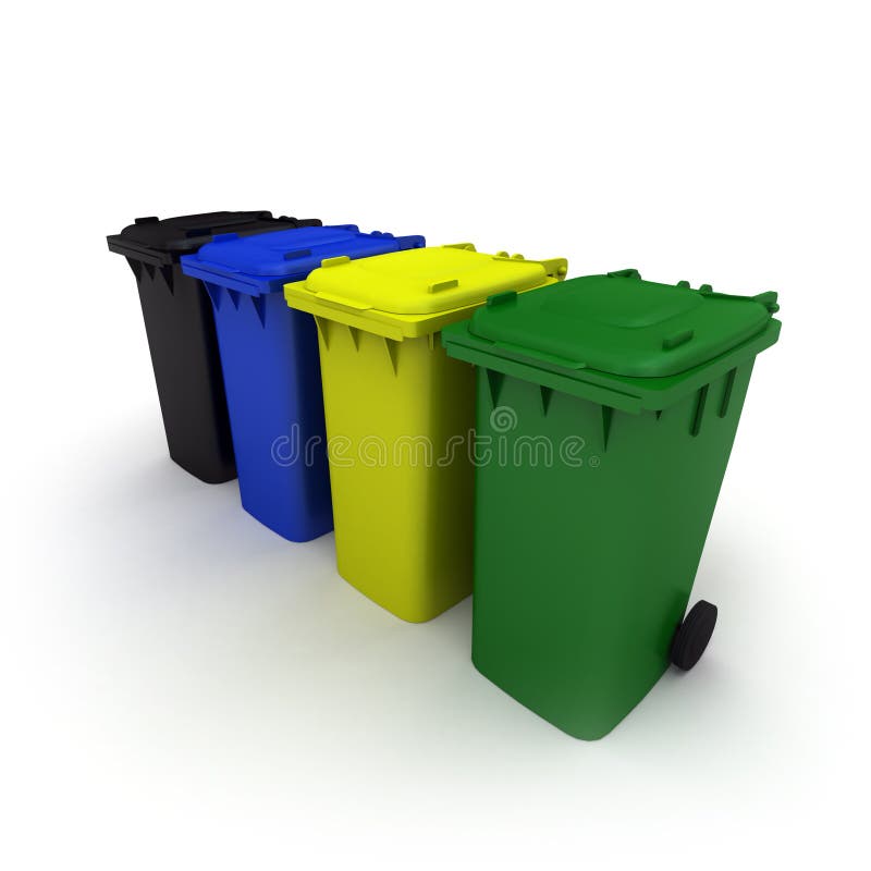 Four Garbage Bins Stock Illustrations – 182 Four Garbage Bins Stock ...