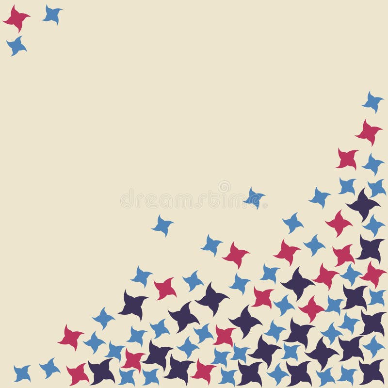 Four-pointed Star in the Corners Stock Vector - Illustration of ...