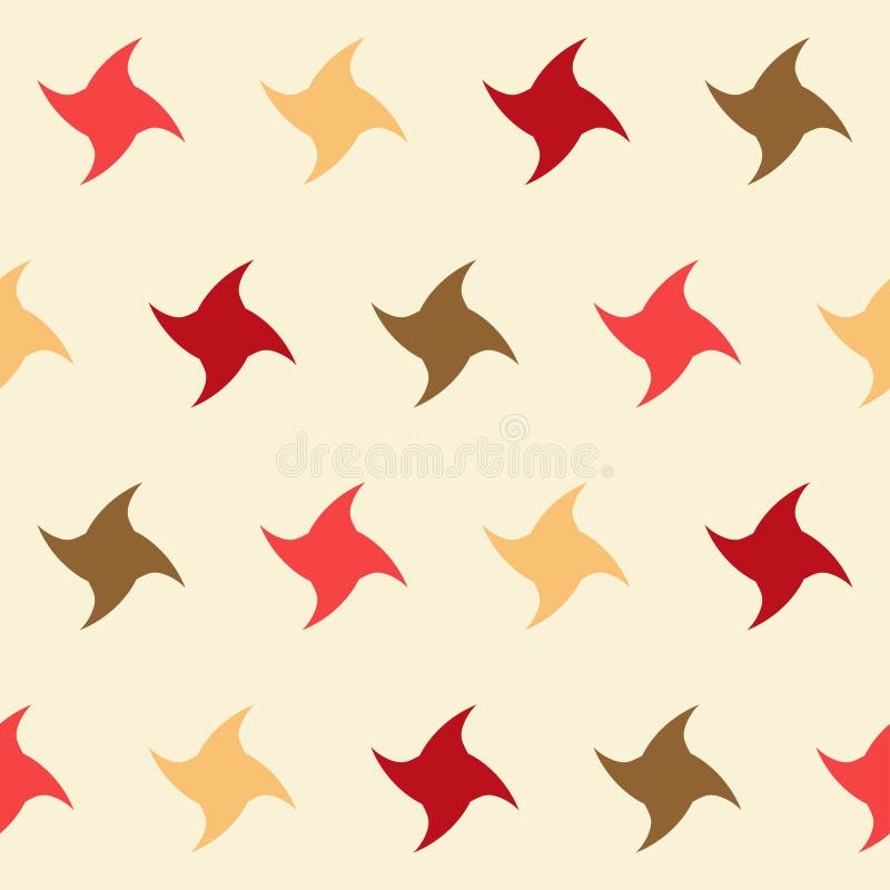 Four-pointed Star Colors Of The Rainbow. Seamless Pattern Stock Vector ...