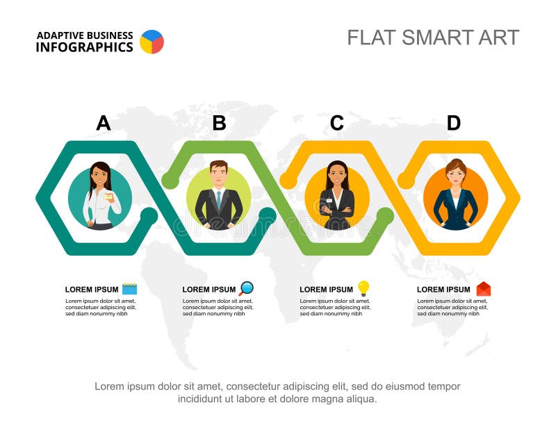Four Points Infographic stock vector. Illustration of colorful - 88734171