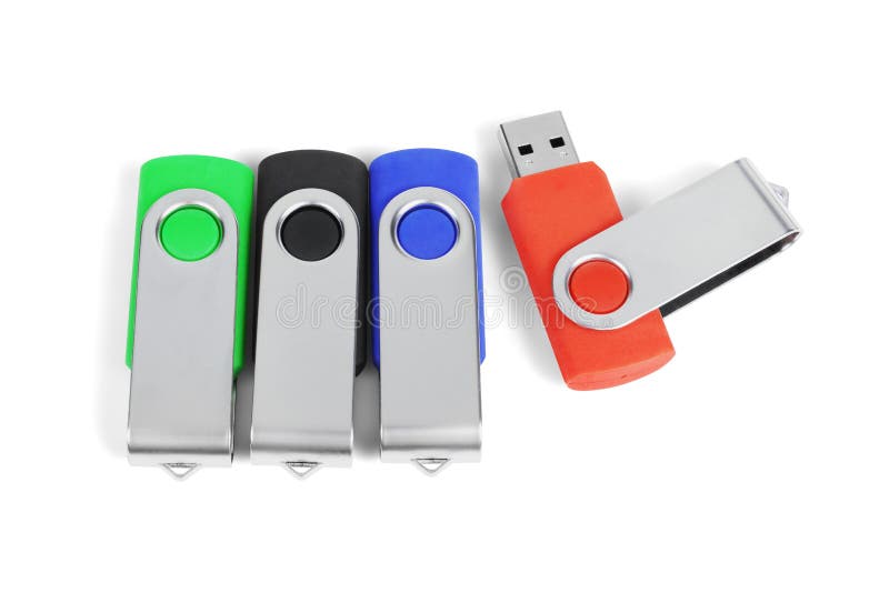 Four Portable USB Pen Drives Stock Photo - Image of space, four: 230517606