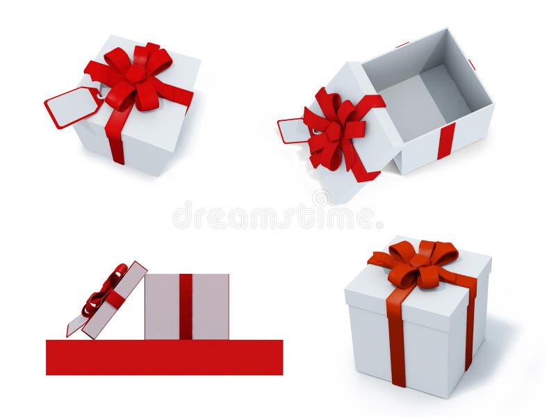 Present boxes stock photo. Image of people, decorations - 7108272