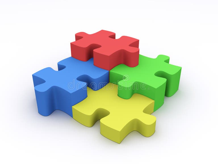 Four Color Puzzles Stock Illustrations – 269 Four Color Puzzles Stock ...