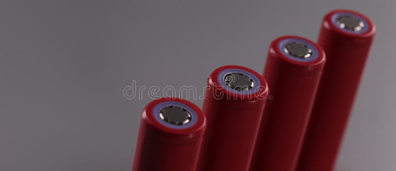 Four Rechargeable Batteries Set, Lithium Battery and Important Power ...