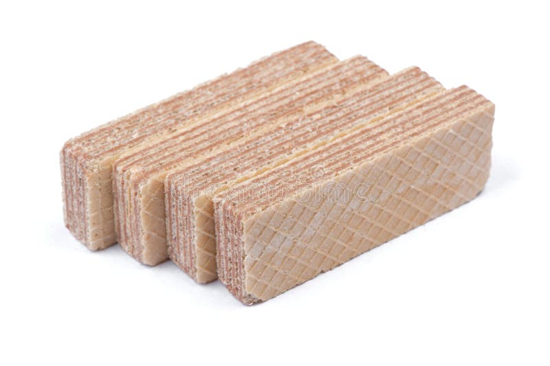 Four Rectangle Shape Wafer Biscuits Stock Photo - Image of pattern ...