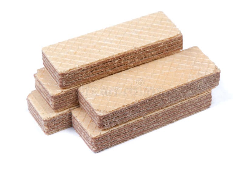 Four Rectangle Shape Wafer Biscuits Stock Image - Image of food, bakery ...