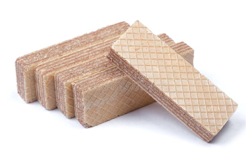 Four Rectangle Shape Wafer Biscuits Stock Image - Image of heap, cocoa ...