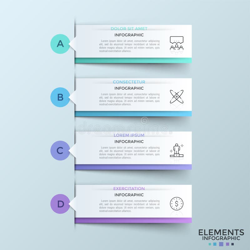 Infographic Design Template Stock Vector - Illustration of line ...