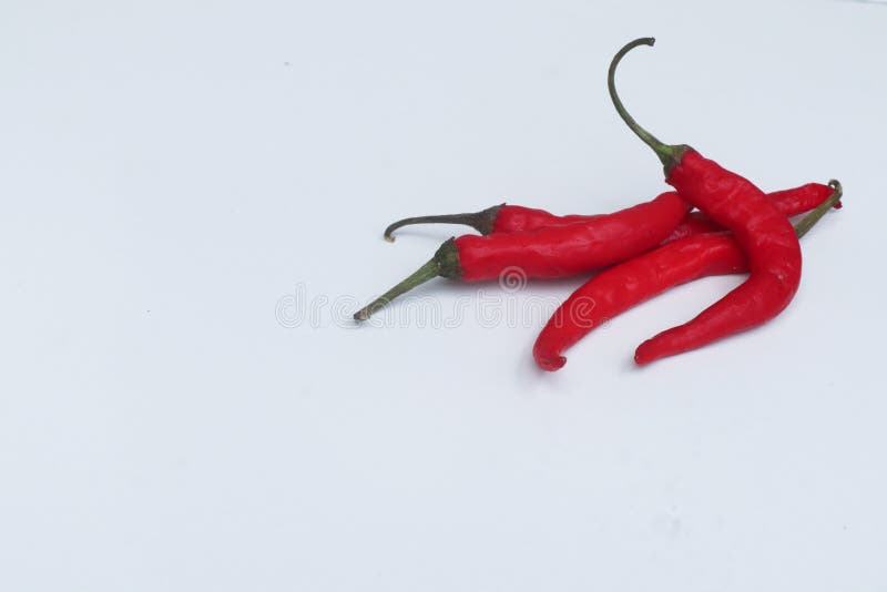 Four Red Chilies are in the Same Place Stock Image - Image of place ...