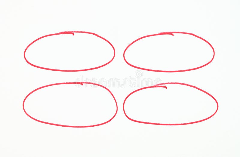 Four red circles stock image. Image of white, isolated - 335562545
