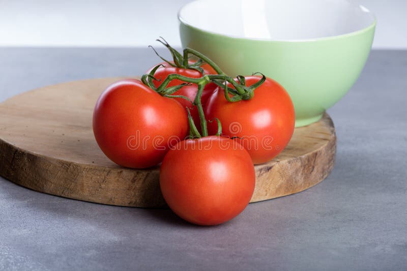 Four Red Fresh Juicy Tomatoes Stock Image - Image of produce, health ...