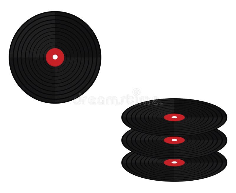 Music Discs Background Means Playing Rock and Bubbles Stock ...