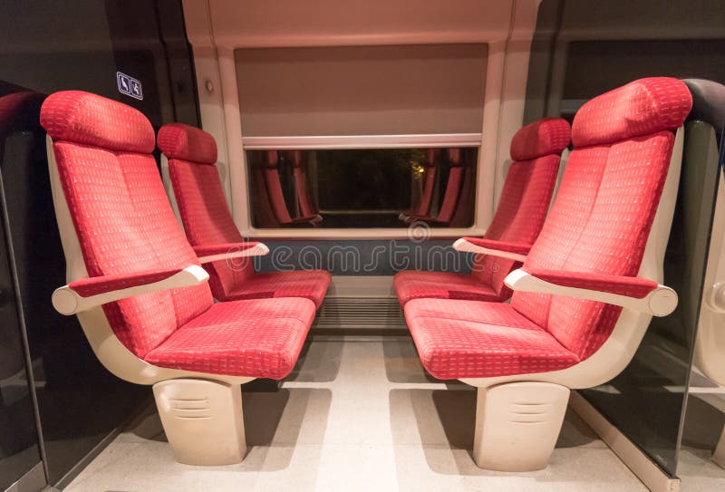 Train seats stock photo. Image of armchair, lamps, passage - 9369510