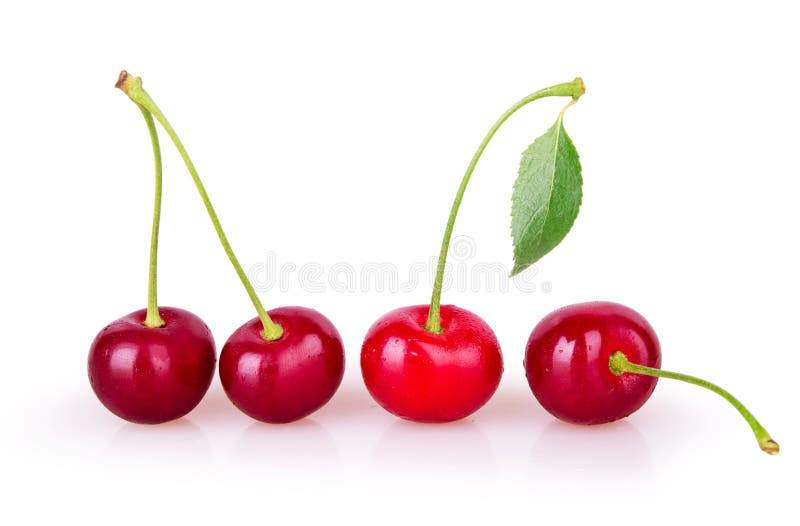 145 Four Ripe Cherries White Stock Photos - Free & Royalty-Free Stock ...