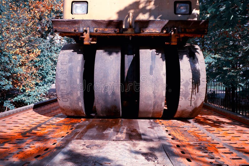Four Roller Pose Isolated on White, Collage with Stock Image - Image of ...