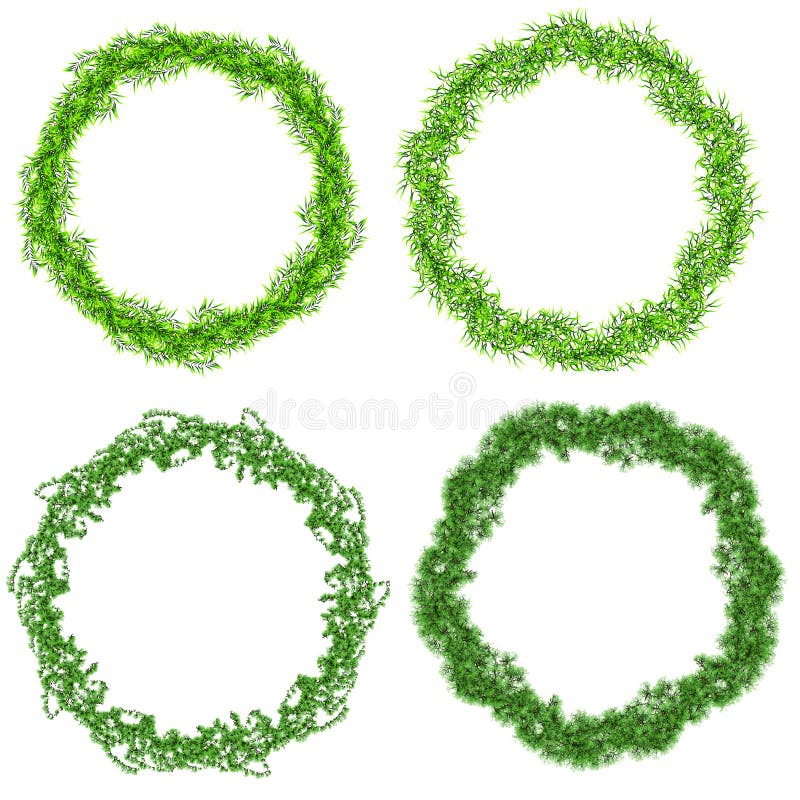 Four round frames stock illustration. Illustration of scrapbooking ...