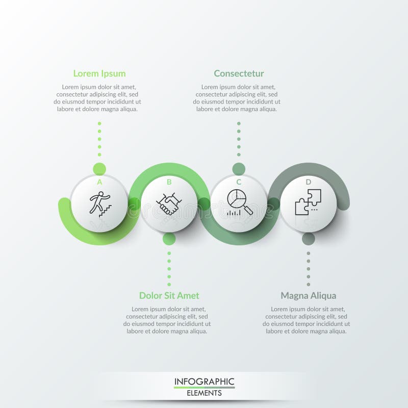 Modern Infographic Design Template Stock Vector - Illustration of ...