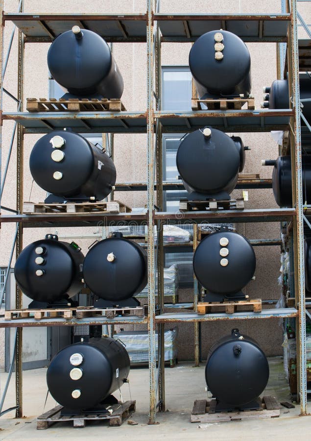 Four in a row stock image. Image of factory, container - 48651107