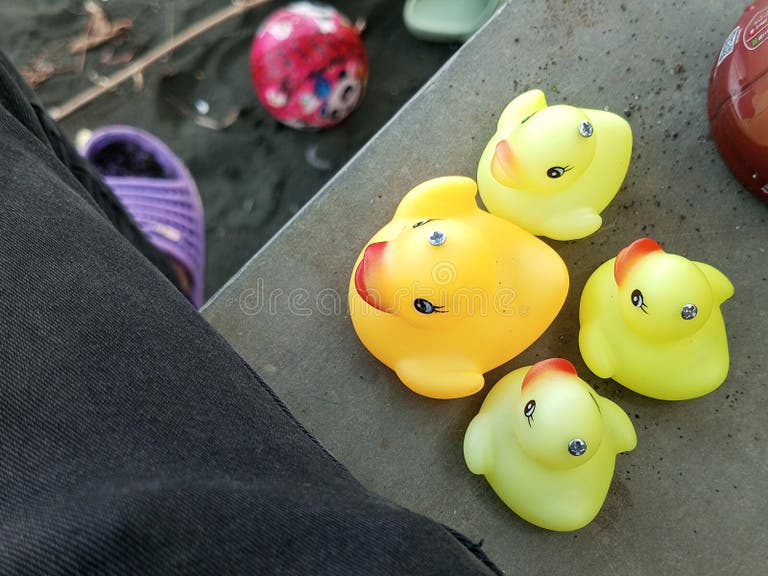Four Rubber Duck Side by Side Stock Photo - Image of kids, duck: 316142144