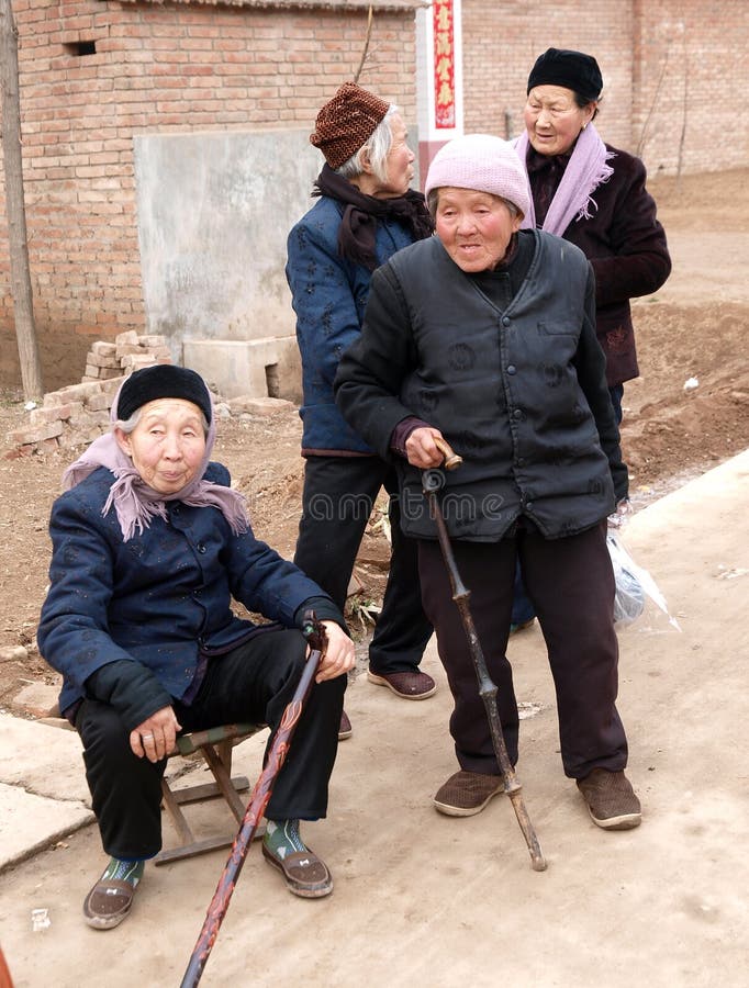 Four rural old people editorial photography. Image of lady - 23767347