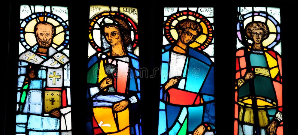 Four Saints stock image. Image of religious, saint, window - 12287363