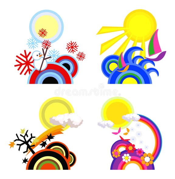 Four Seasons Clip Art Stock Illustrations – 382 Four Seasons Clip Art ...