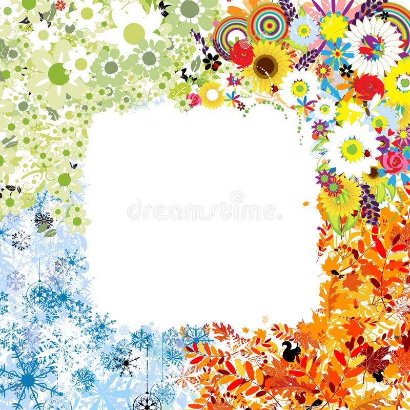 Four Seasons Frame Stock Illustrations – 548 Four Seasons Frame Stock ...