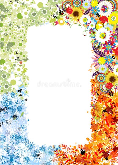 Four Seasons Frame Stock Illustrations – 589 Four Seasons Frame Stock ...