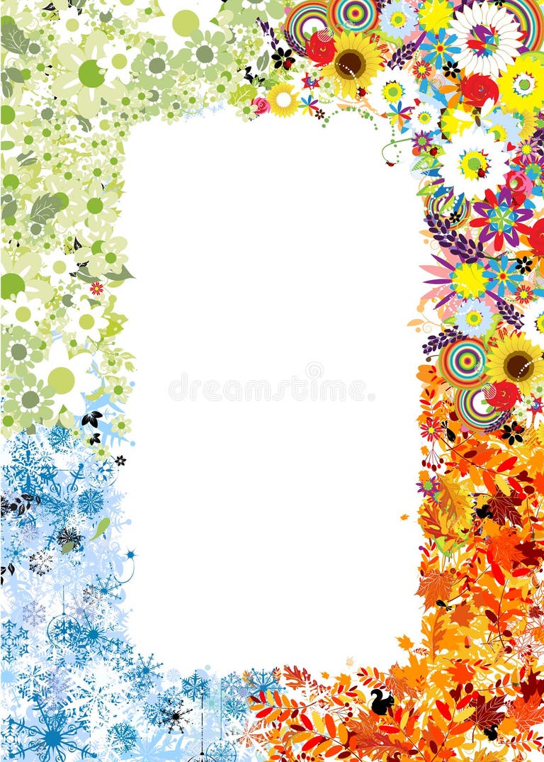 Four Seasons Frame Stock Illustrations – 589 Four Seasons Frame Stock ...