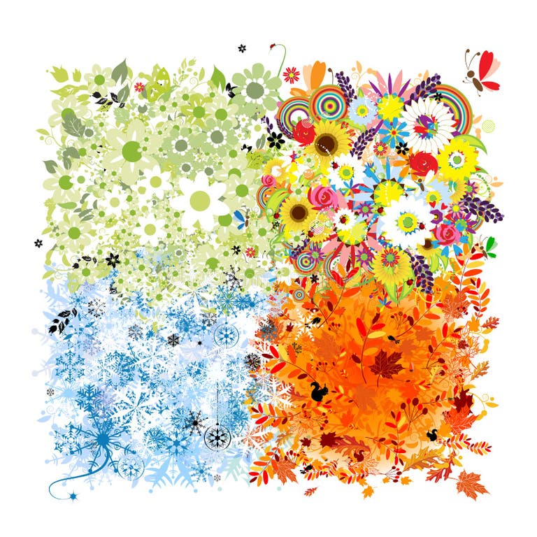 Four Seasons Frame Stock Illustrations – 589 Four Seasons Frame Stock ...