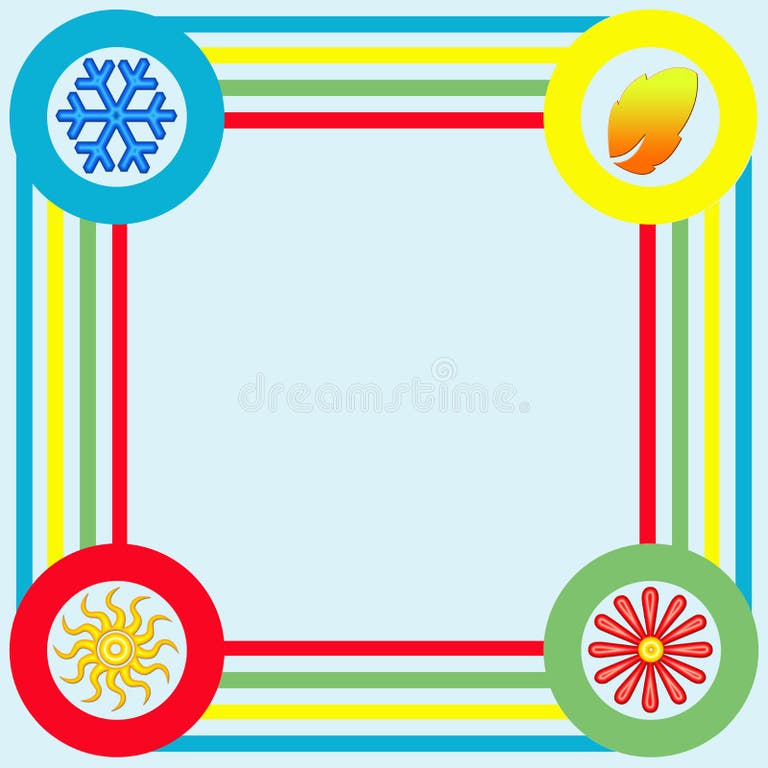 Four Seasons Frame Stock Illustrations – 589 Four Seasons Frame Stock ...