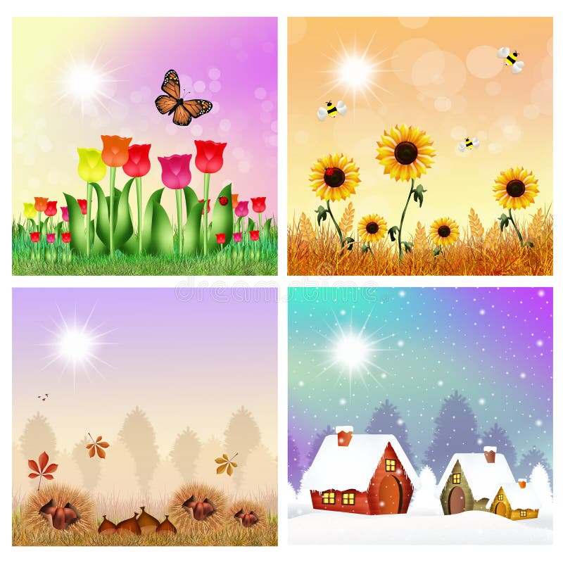 Drawing Of All Seasons