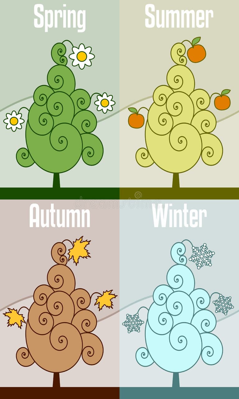 Four Seasons Clip Art Stock Illustrations – 388 Four Seasons Clip Art ...