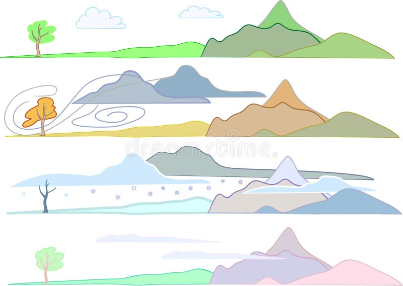 Collage Tree Autumn Vs. Winter Stock Photo - Image of lonely, frosty ...