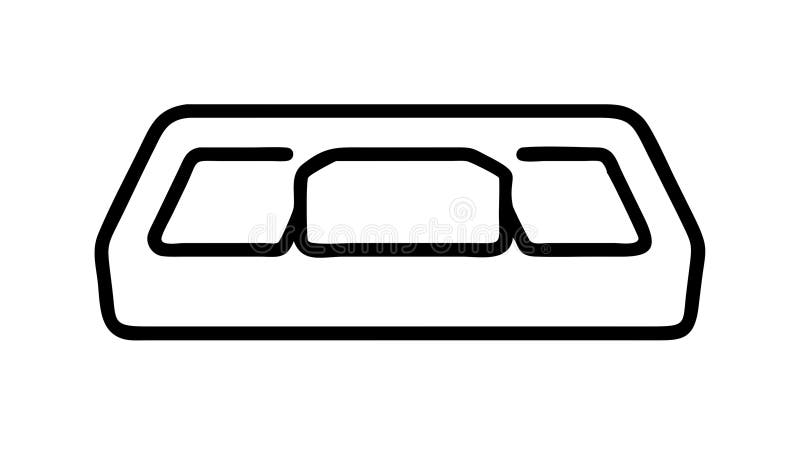 Four Segment Rectangle Icon for Status or Progress, Vector Design ...
