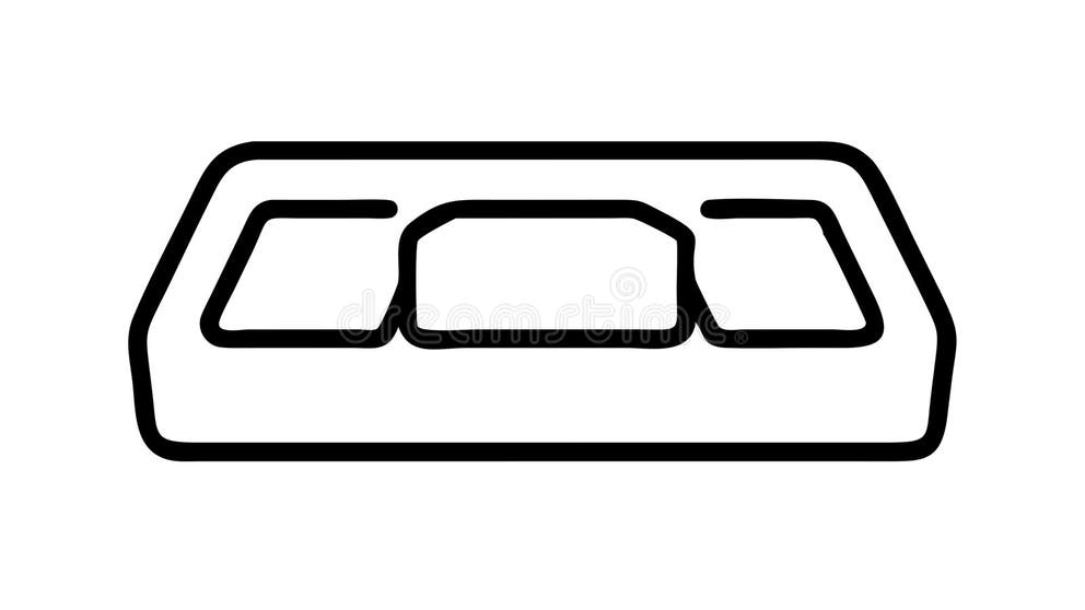 Four Segment Rectangle Icon for Status or Progress, Vector Design ...