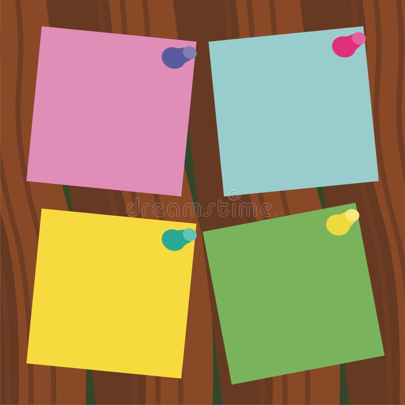 Four sheets of paper stock illustration. Illustration of green - 21858676