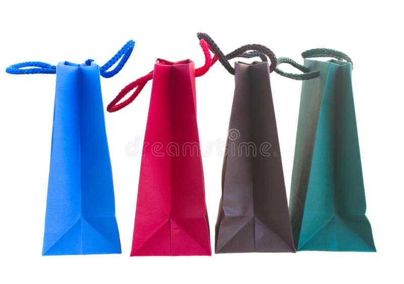 Four shopping bags stock image. Image of store, consumerism - 48473729