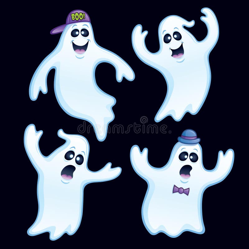 Silly Cartoon Ghosts