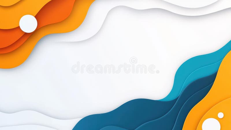 Four Sleek and Modern White Abstract Layouts, Featuring Flat ...