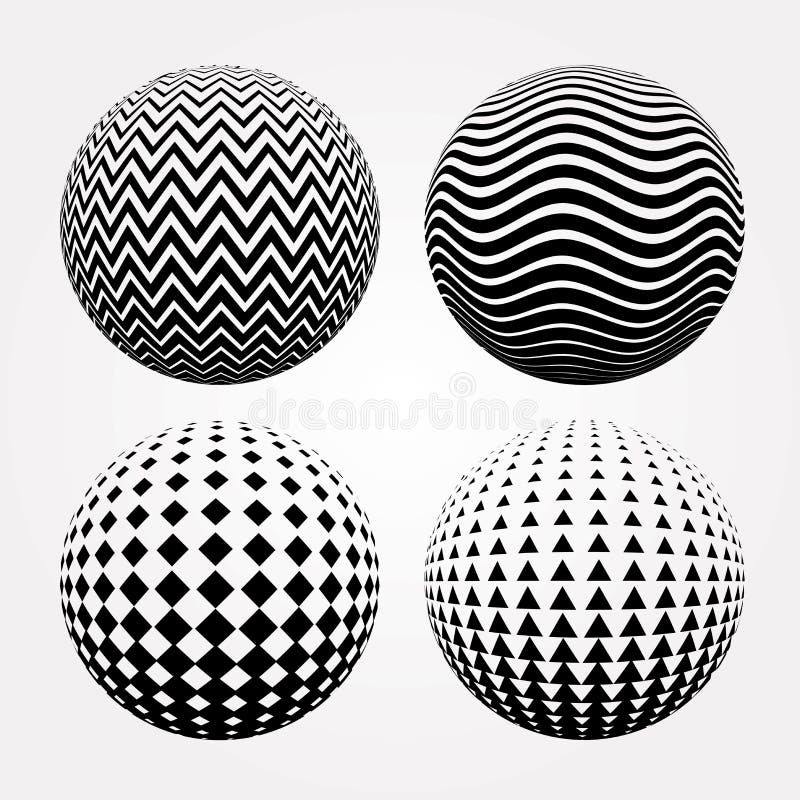 Four Spheres stock vector. Illustration of colors, artistic - 1988250