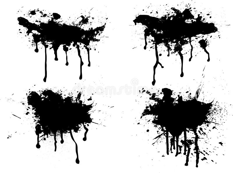 Ink splatter stock vector. Illustration of grunge, design - 16028061