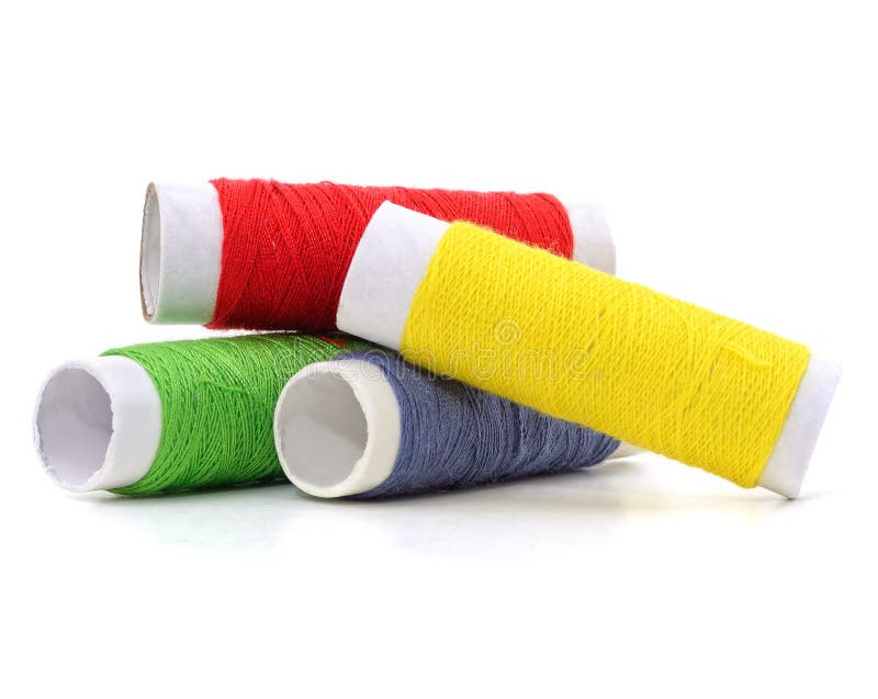 Spools of Thread. Photo for Design Stock Photo - Image of macro, cloth ...
