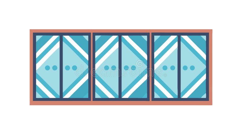 Four Square Window Panes Grid Icon, Architecture and Design Element Symbol, Vector Design ...